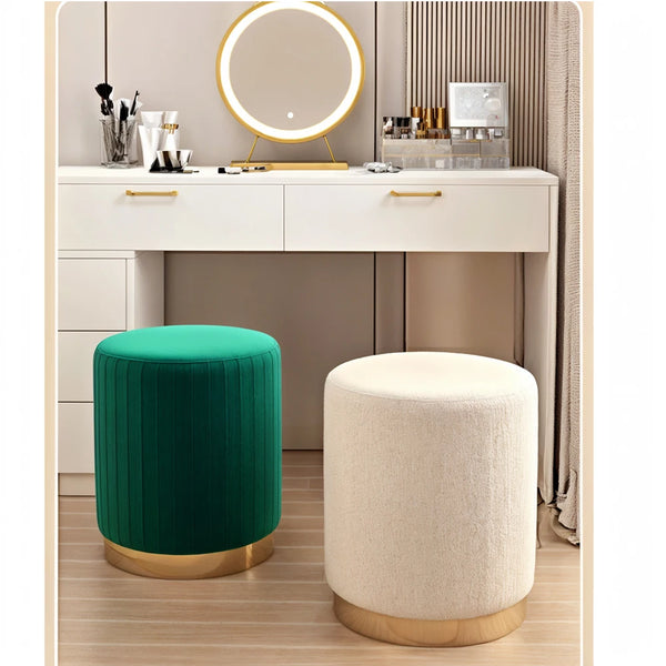 Luxury Suede Makeup Stool - Moda Haven